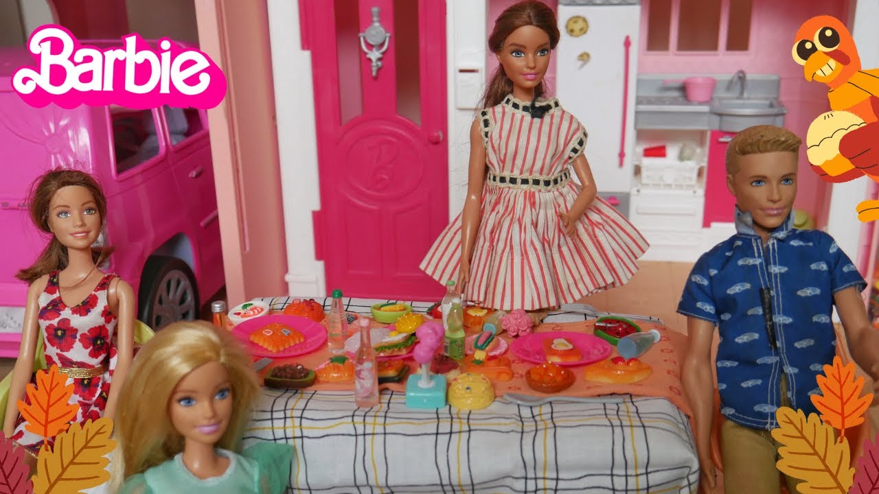 Barbie: Thanksgiving Holiday Dinner Event! - YouTube