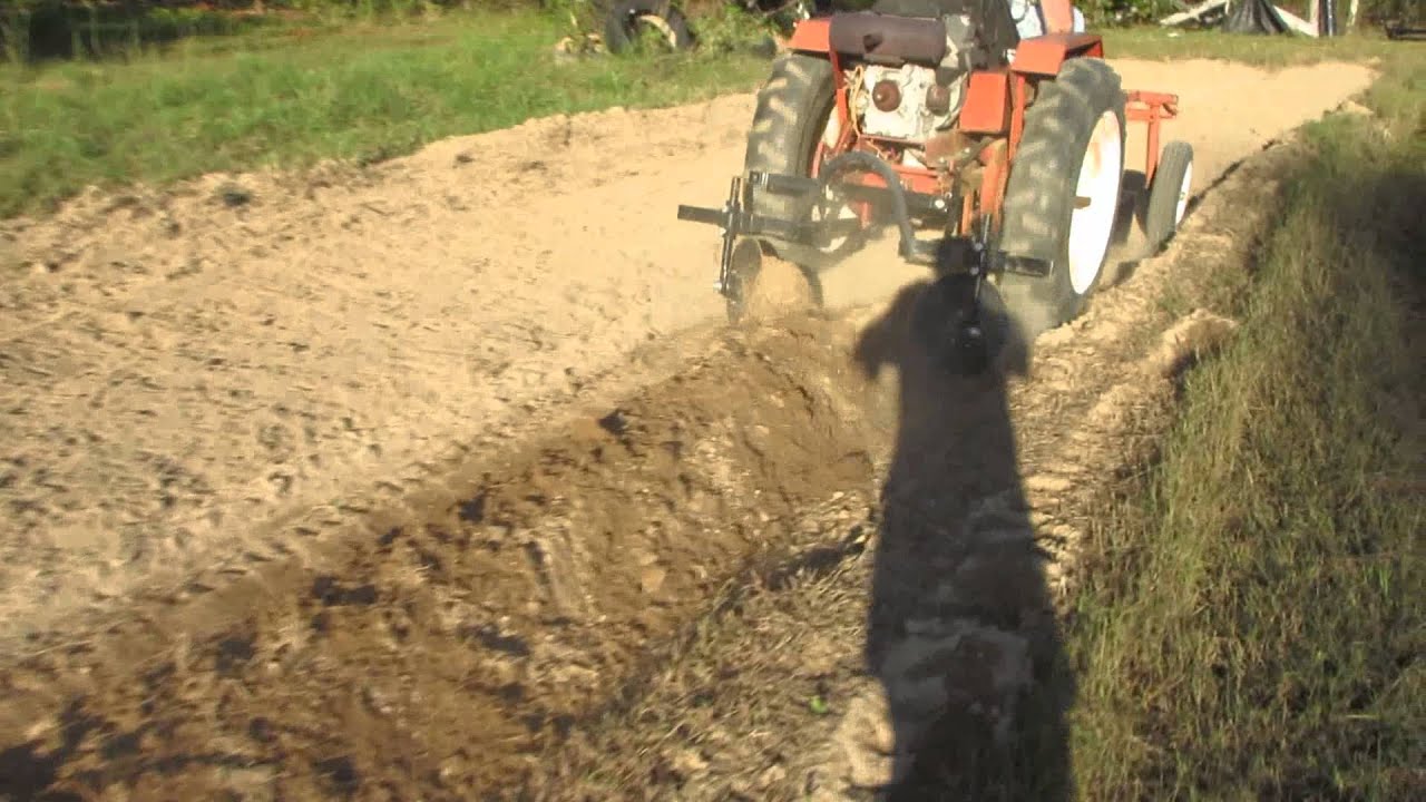 Tuff-bilt Tractor Hiller Implement - YouTube