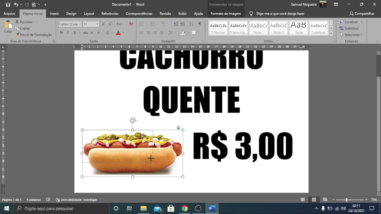 Como fazer um bonito cartaz no word - YouTube