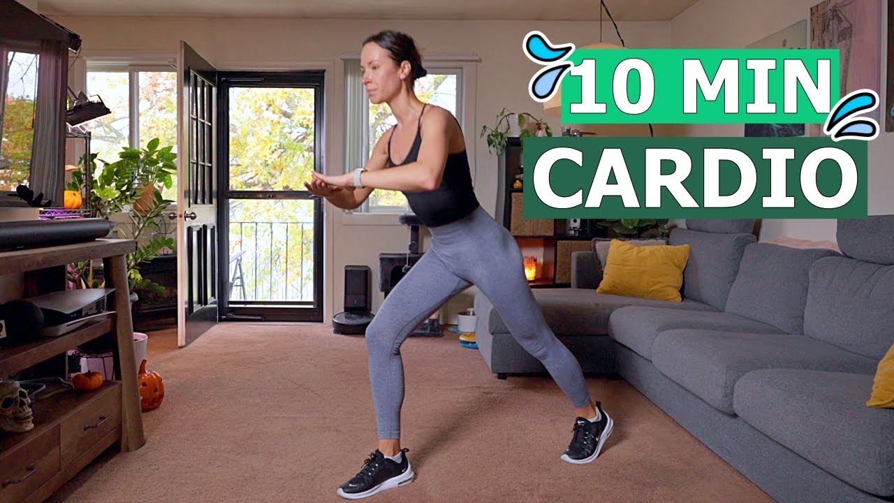 10 MIN CARDIO WORKOUT, All Standing - Equipment Free - YouTube