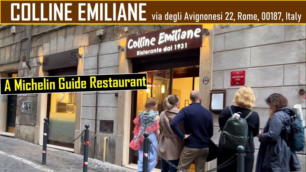 Michelin Guide Restaurant - Colline Emiliane, ROME, IT - YouTube