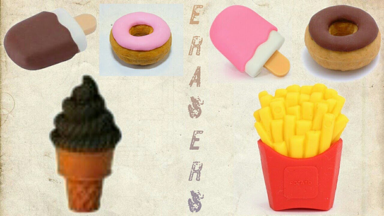 Mini Dessert & Mini Food Erasers Quick & Tiny Haul Collection 3😉 -Don't ...