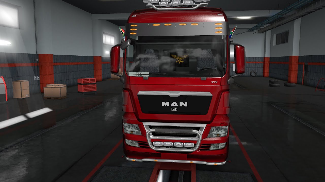 Euro Truck Simulator 2 MAN TGX 26.680 V8 MOD ENGINE 1.33x - YouTube
