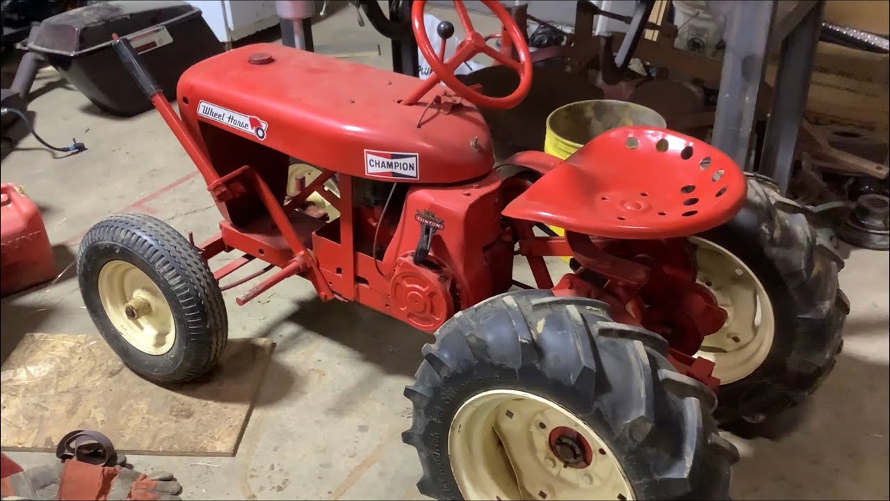 Playing Around with “Thirty Five” The 1956 Pond Wheel Horse RJ-35 - YouTube