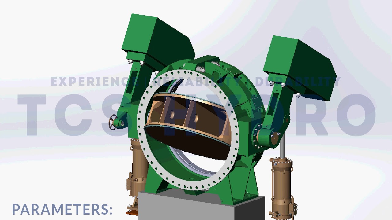 SBBV symmetric biplane-type inlet butterfly valve - YouTube