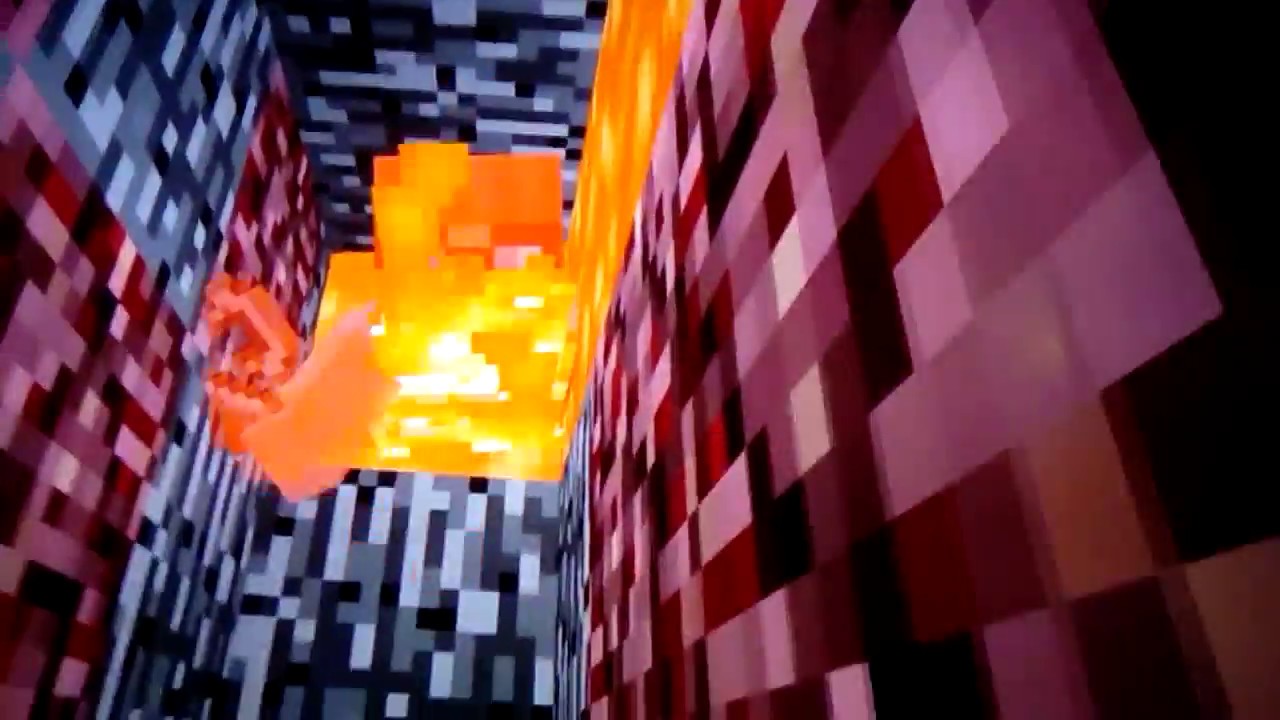 Never dig straight down in the nether! (Minecraft Nether animation ...