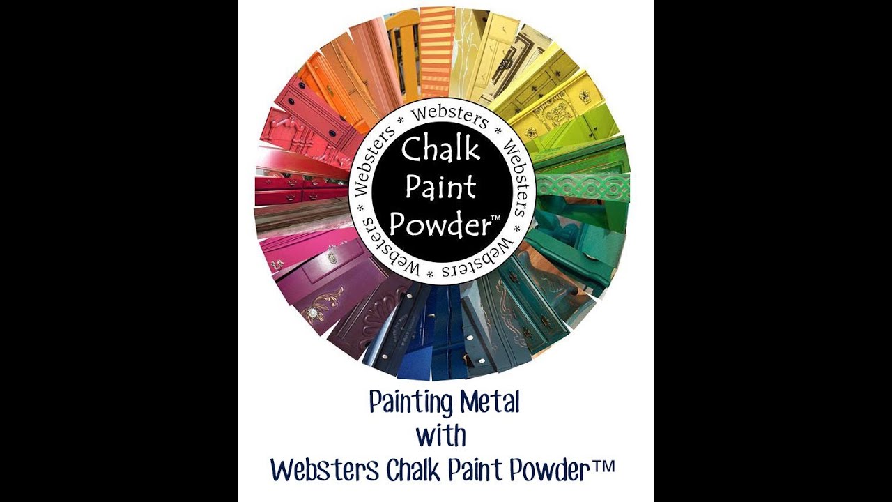 Painting Metal With Websters Chalk Paint Powder - YouTube