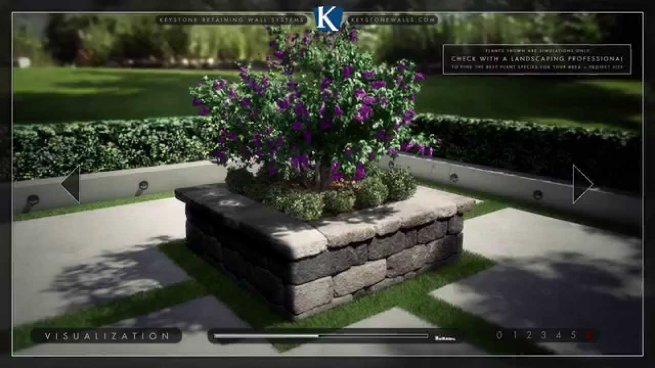 RAISED PLANTER: Keystone Retaining Walls Country Manor 2pc Installation ...