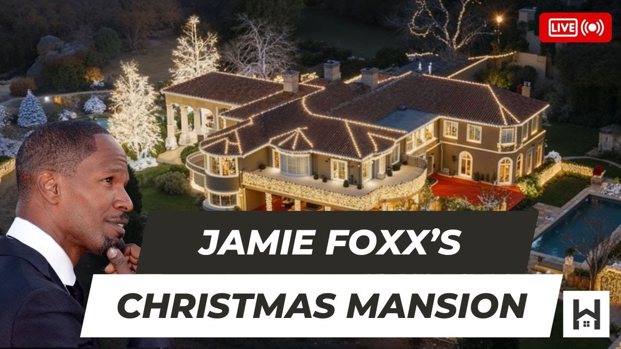 Jamie Foxx’s Stunning Christmas Mansion Tour - YouTube