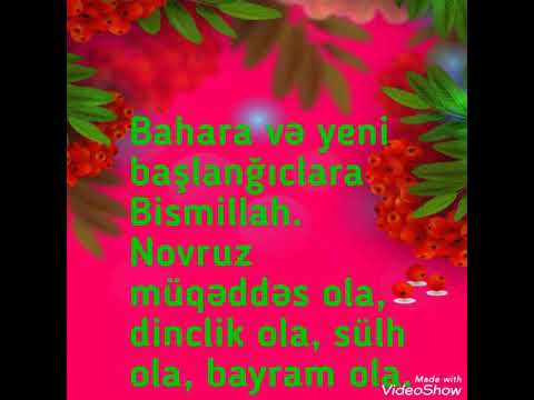 Novruz bayramı təbrikləri