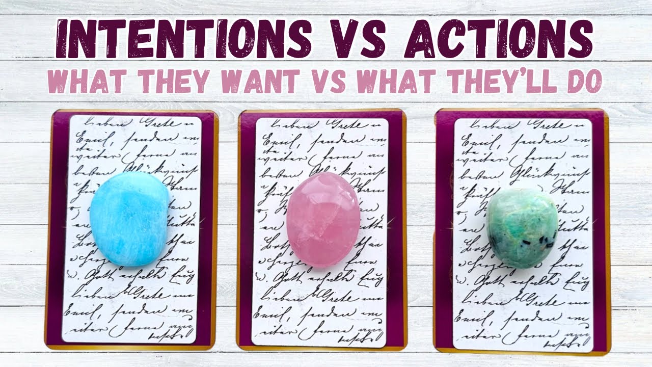 Their Intentions vs Actions 🔮 What they want vs what they’ll do ️ Love ...