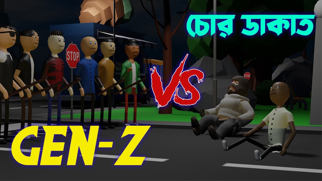 Gen Z Vs চোর ডাকাত 😂🤣@NaheedBro|| Bangla ANimation|| Gen-Z ...