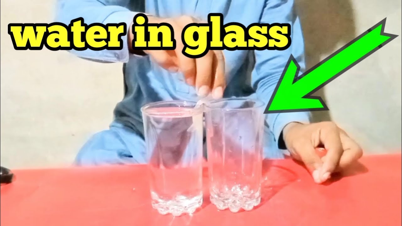 Water and glass experiment || Water and glass majic || Water and glass ...