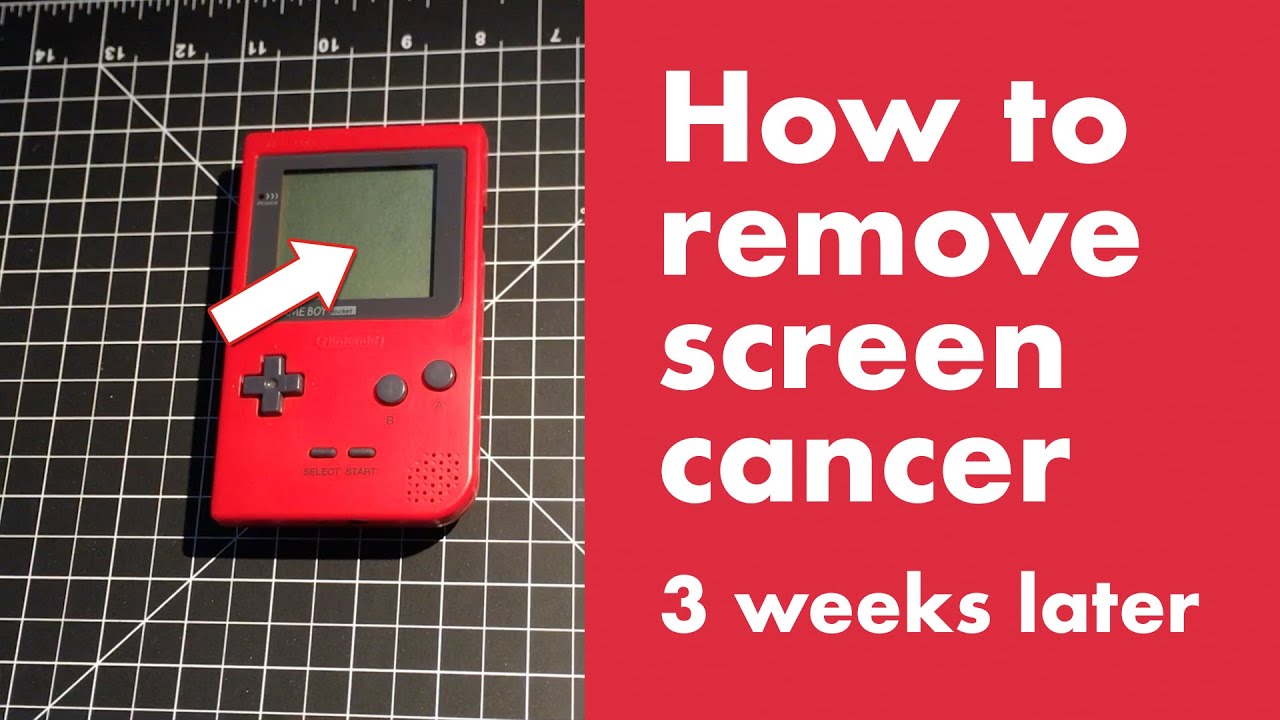 How to Remove or Fix Dead Pixels or Screen Cancer on a Gameboy Pocket ...