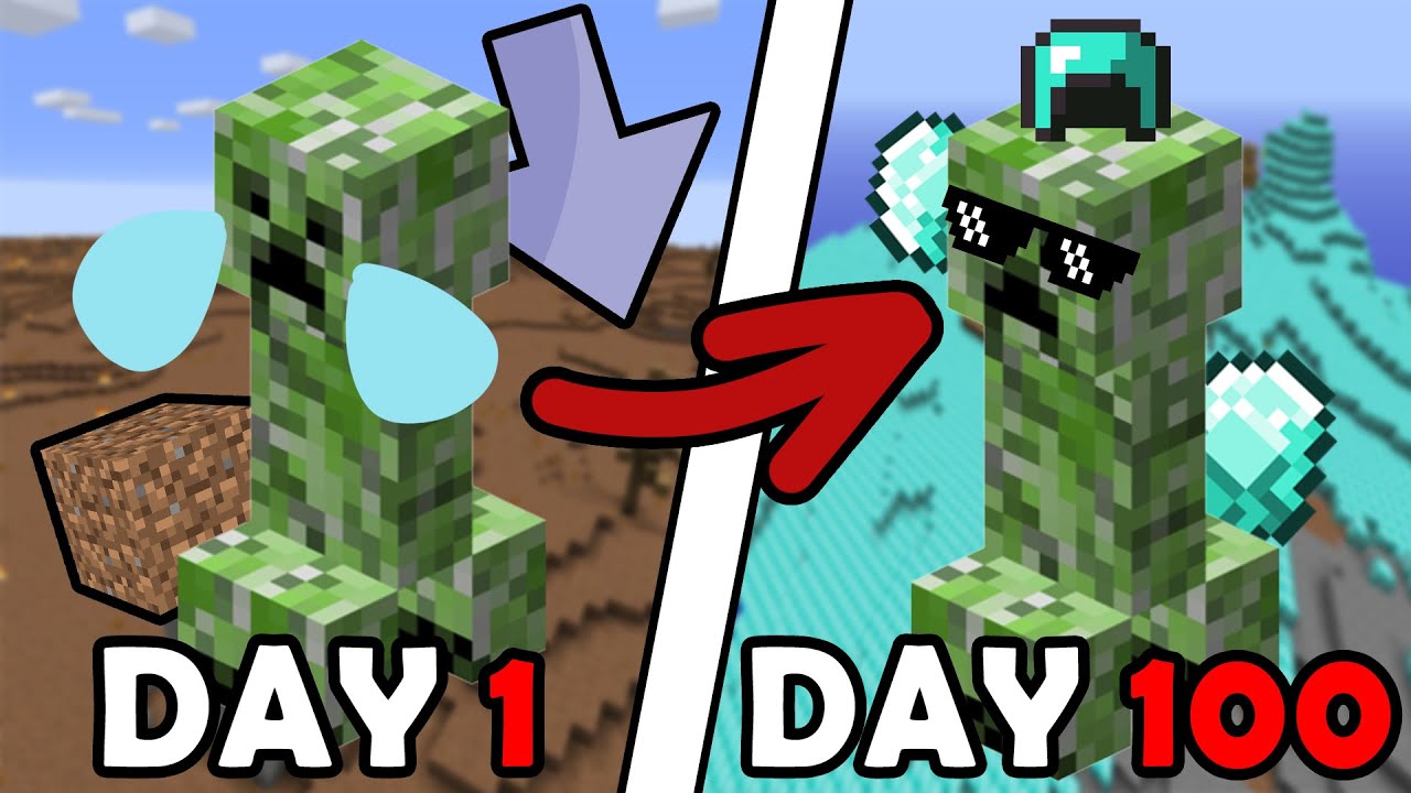 I SPENT 1000 MILLISECONDS AS A CREEPER - YouTube