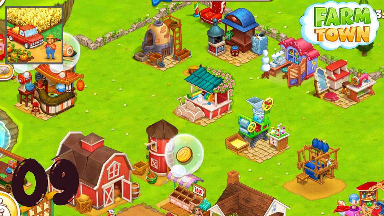 Farm Town - Family Farming Day: Gameplay Walkthrough Part 9 || Move to ...