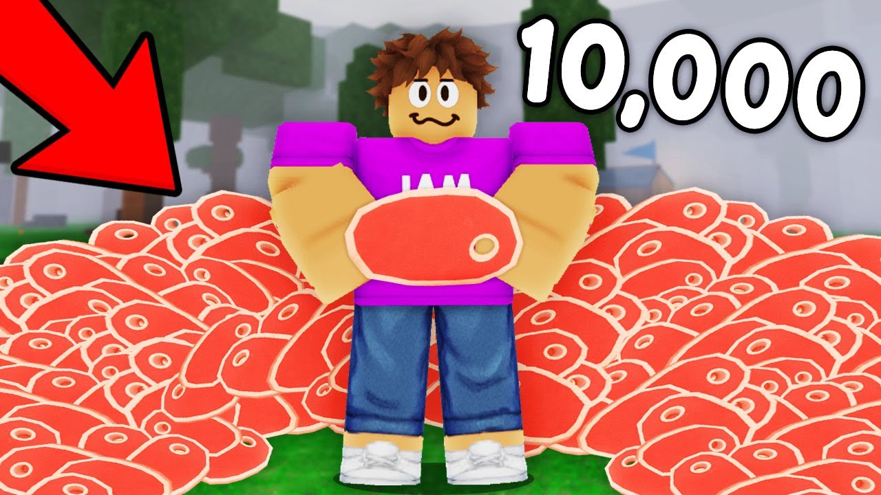 I COLLECTED 10,000 MEAT In 99 Nights in The Forest | Roblox - YouTube