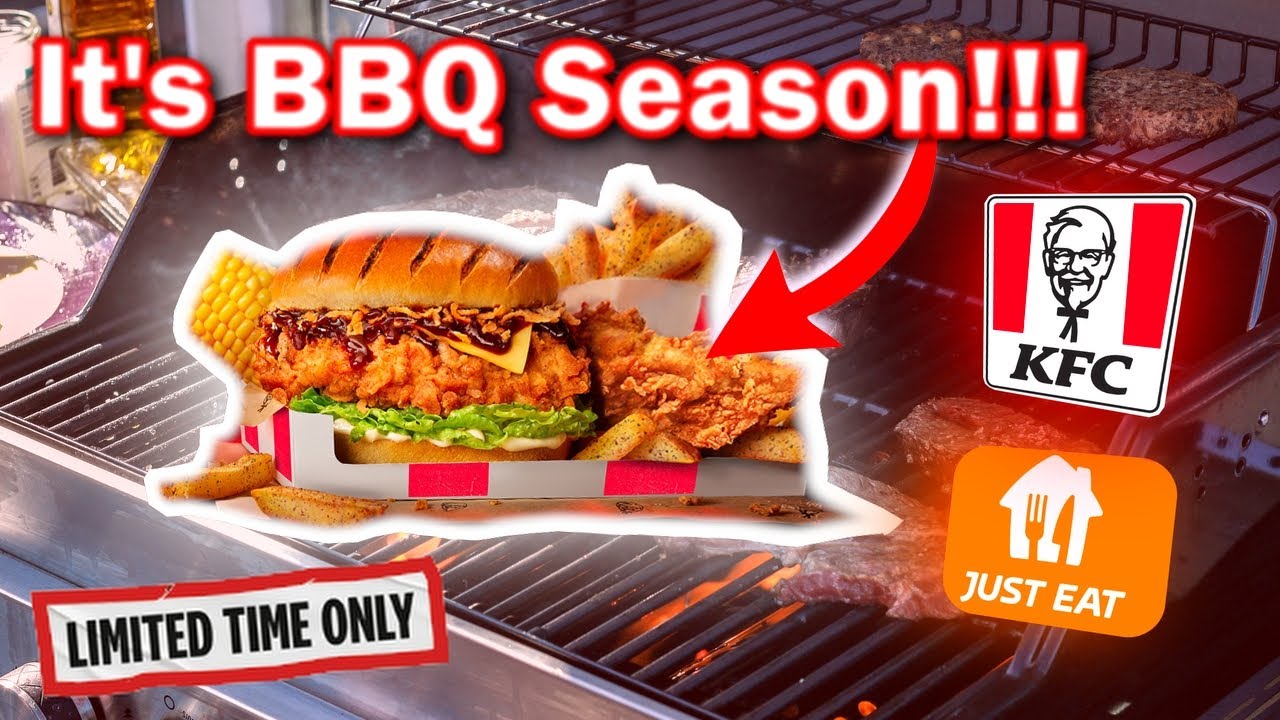 KFC's New Ultimate BBQ Burger + Eau de BBQ?? 🤣 | Friday Food Reviews ...