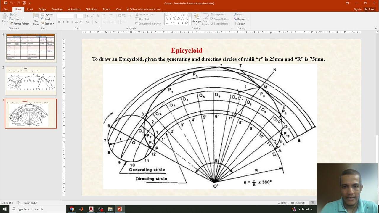 Lecture 4 How to draw Epicycloid#AutoCAD - YouTube