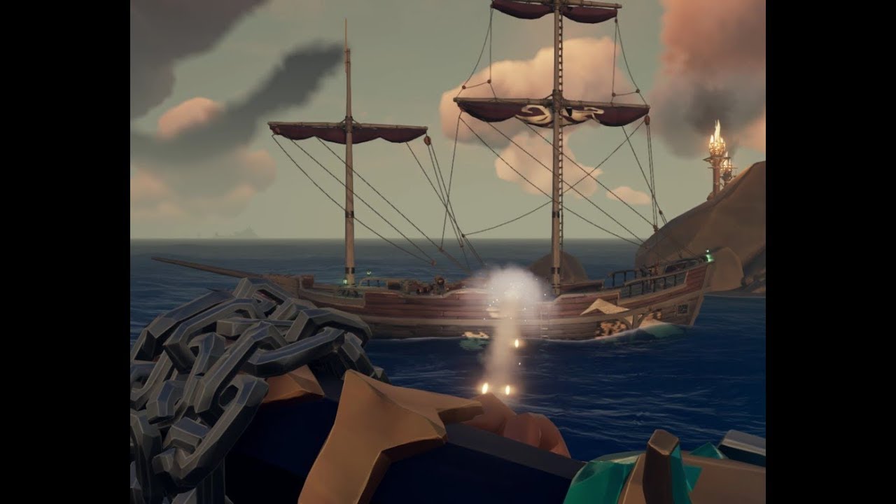Sinking a brig - Sea of Thieves - YouTube