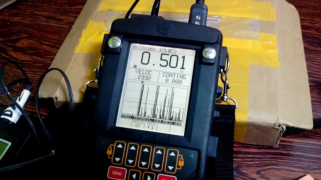 Calibracion Medidor de Espesores Krautkramer DMS2 Top Coat - YouTube