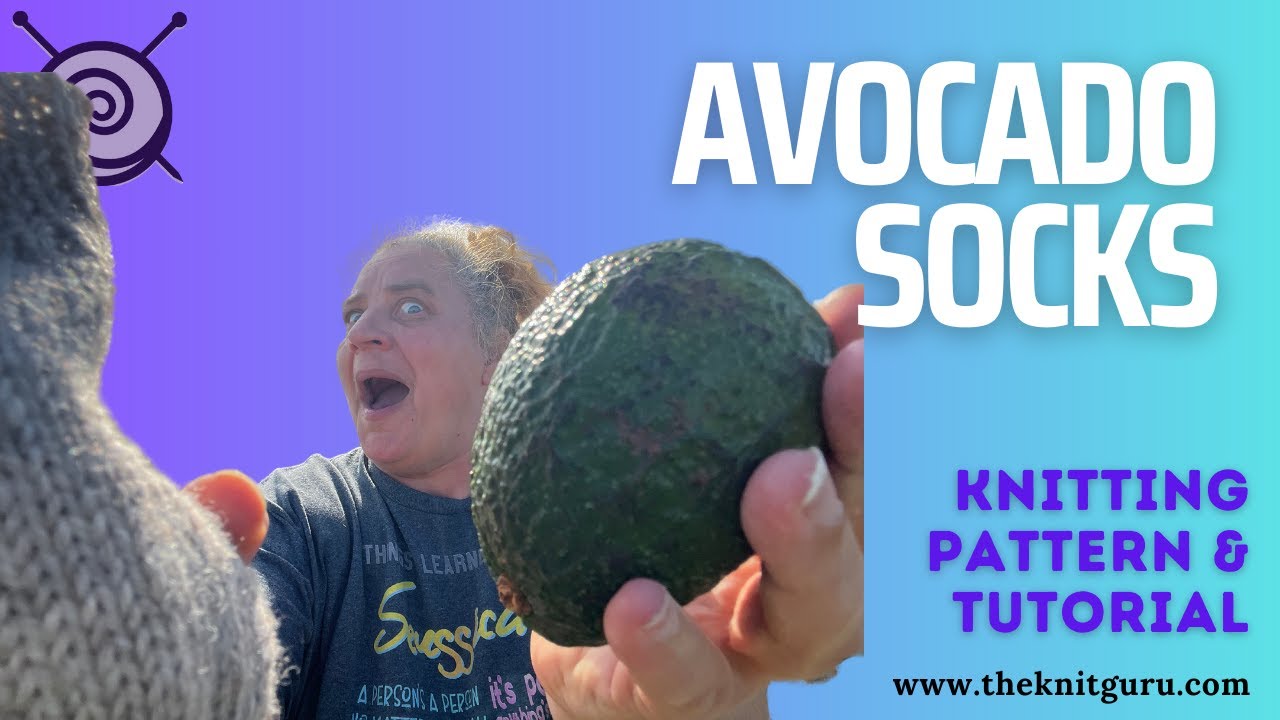 How to knit an Avocado Sock - YouTube