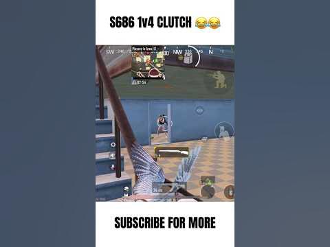 S686 1v4 CLUTCH 😂😂 #youtubeshorts #shorts #trending #trendingshorts #pubgmobile #pubg #bgmi #fyp ...
