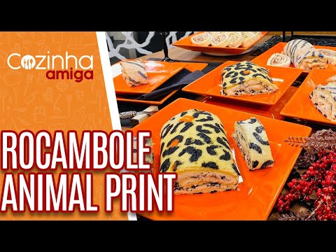 Rocambole animal print - Alê Peruzzo | Cozinha Amiga (17/12/2020) - YouTube