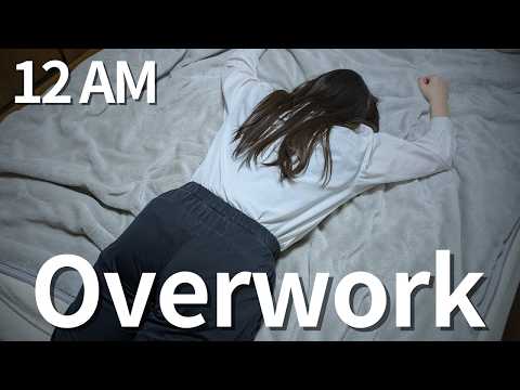 Working 14 Hours a Day in Tokyo 🇯🇵 | A Long Day at the Office & Late-Night Cooking