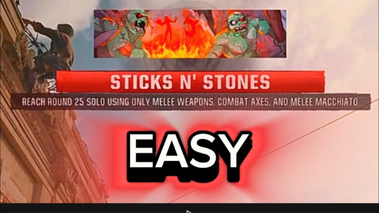 How to unlock STICKS N' STONES in Black OPs 6 zombies dark ops calling ...