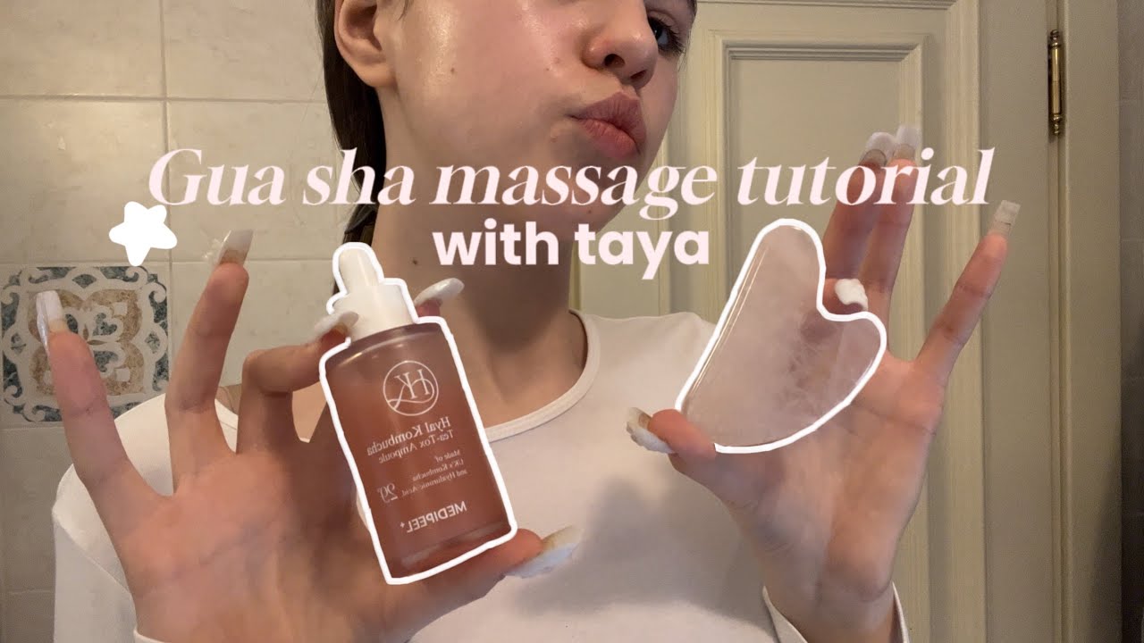 gua sha tutorial 𝜗𝜚 | & how to do it properly - YouTube