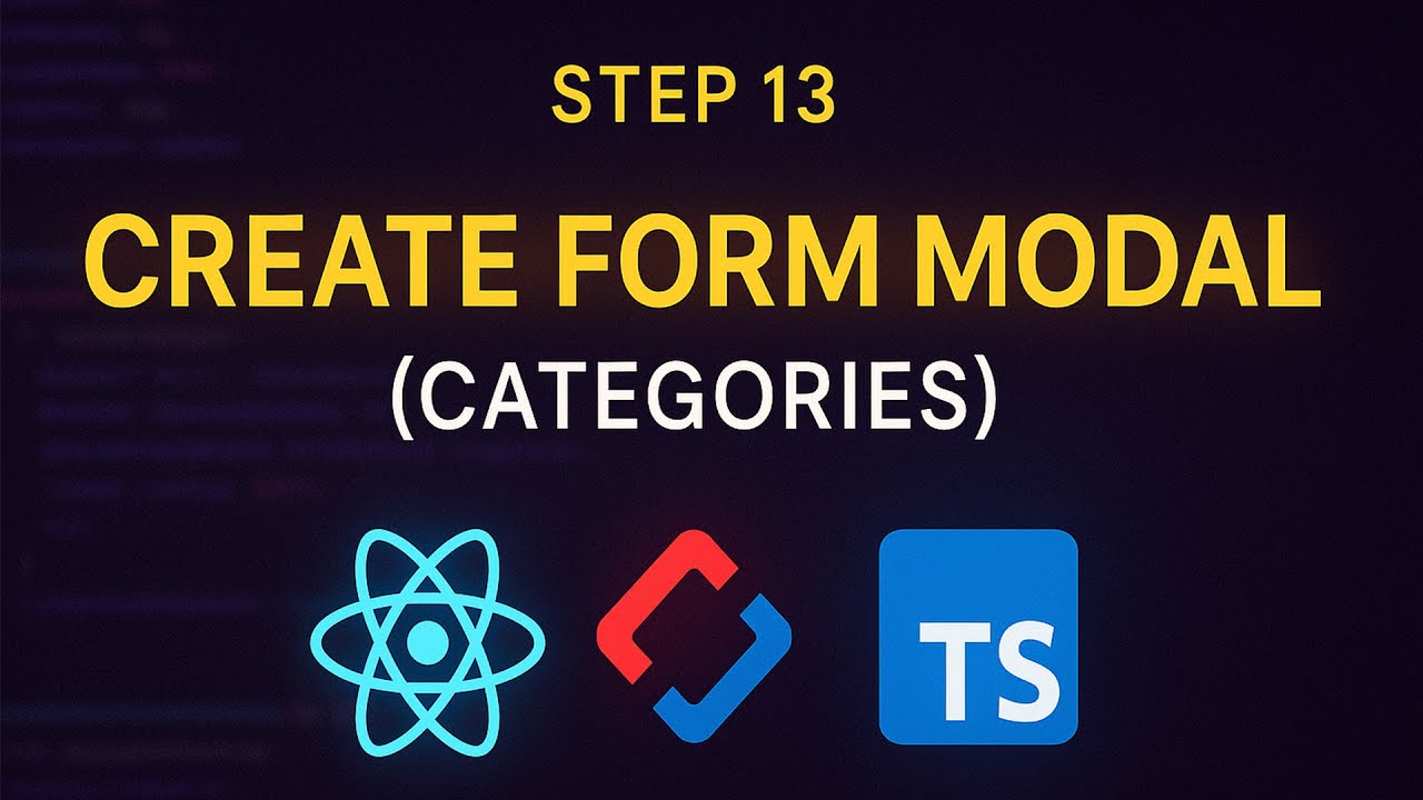 Build Category Form Modal | Step 13 CMS E-Commerce | React + AntD ...