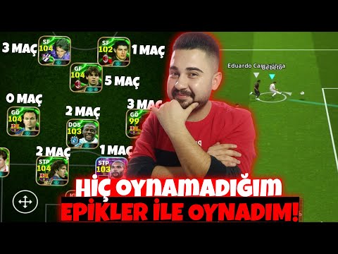 HİÇ OYNAMADIĞIM EPİKLER ile OYNADIM! 🔥 BU NASIL TAKIM BÖYLE! 😂 eFootball Mobile 2025