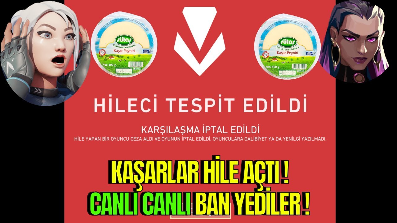 VALORANT HİLEYLE OYNAYAN ADAMLAR HEMEN BAN YEDİ ! VALORANT KAŞARLARI ...