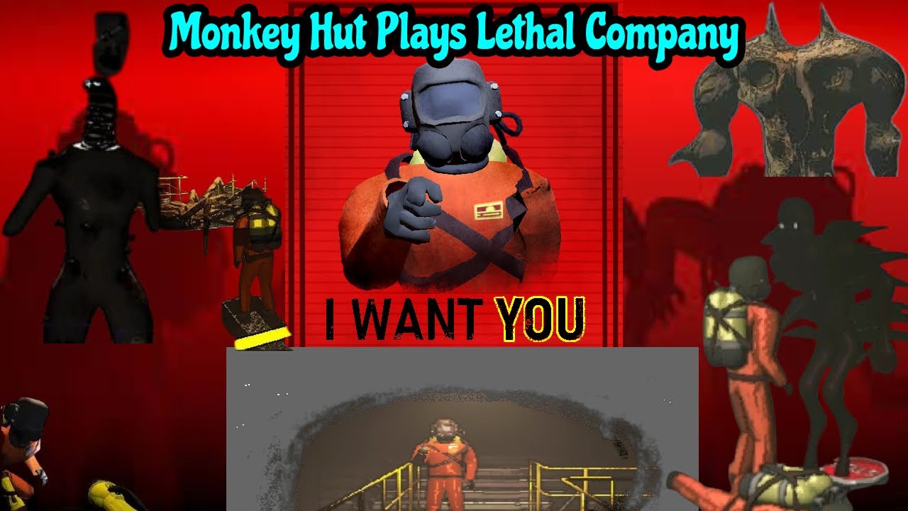 Monkey Hut tries Lethal Company - YouTube