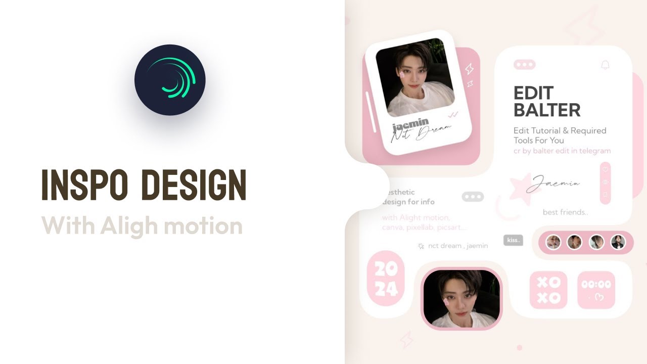 INSPO DESIGN WITH ALIGHT MOTION | ALIGHT MOTION TUTORIAL ☆ - YouTube