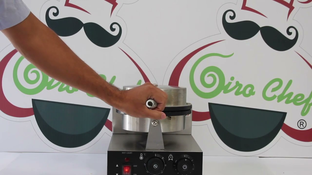 Cómo usar mi máquina de marquesitas Girochef - YouTube