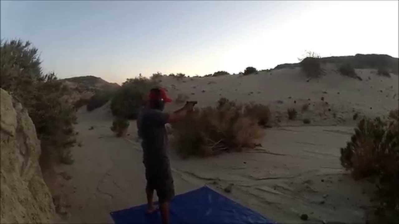 Shooting Steel targets in the CA desert - YouTube