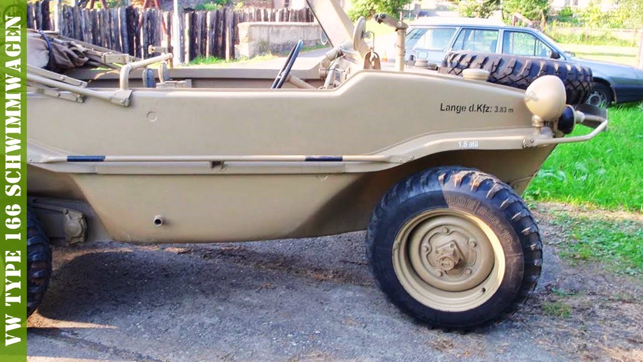 VW Type 166 Schwimmwagen - amphibious vehicle - HD - YouTube