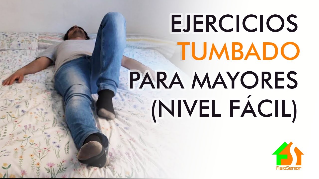 ejercicios tumbado para mayores nivel fácil - YouTube