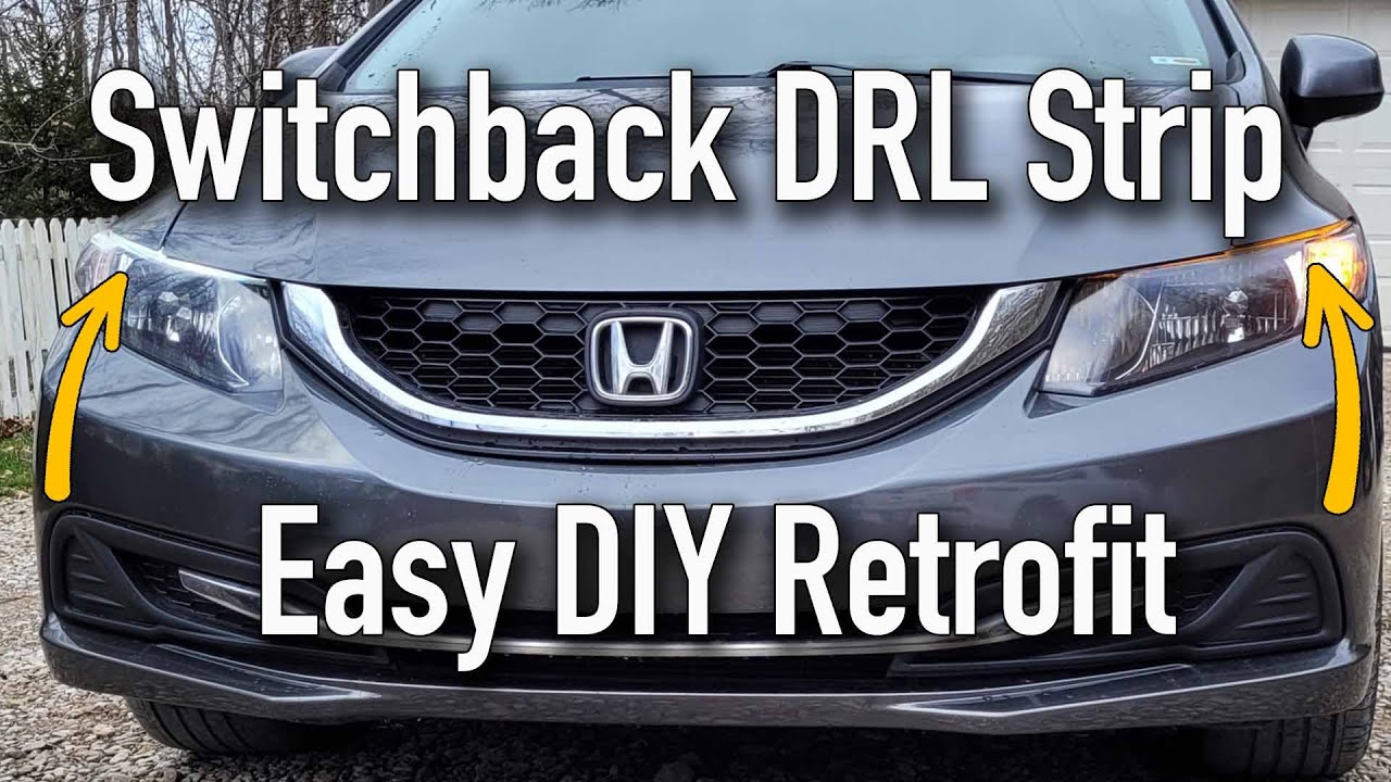 Transform Your Car's Look with Simple LED Strips 2012-2015 Civic LED DRL Switchback Retrofit ...