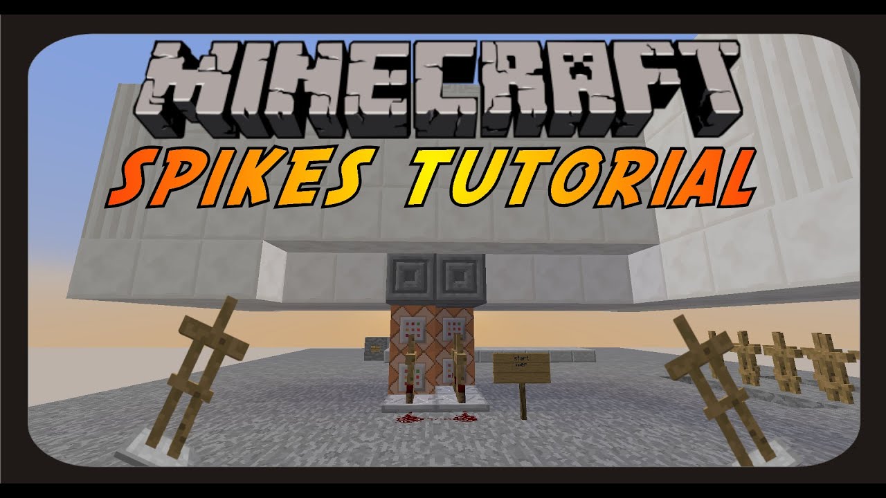 Minecraft spikes verdedig je waardevolle stuff - YouTube