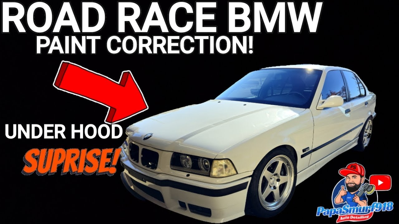 LS3 SWAPPED BMW ROAD RACE CAR!! || FULL PAINT CORRECTION || PAINT IS ...