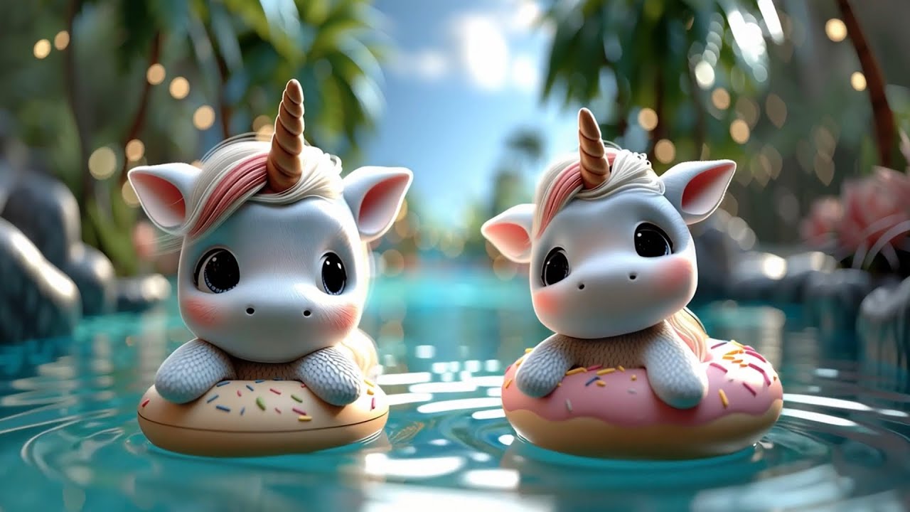 Unicorn Water Park Song | Fun Kids Music | Roxy TV - YouTube
