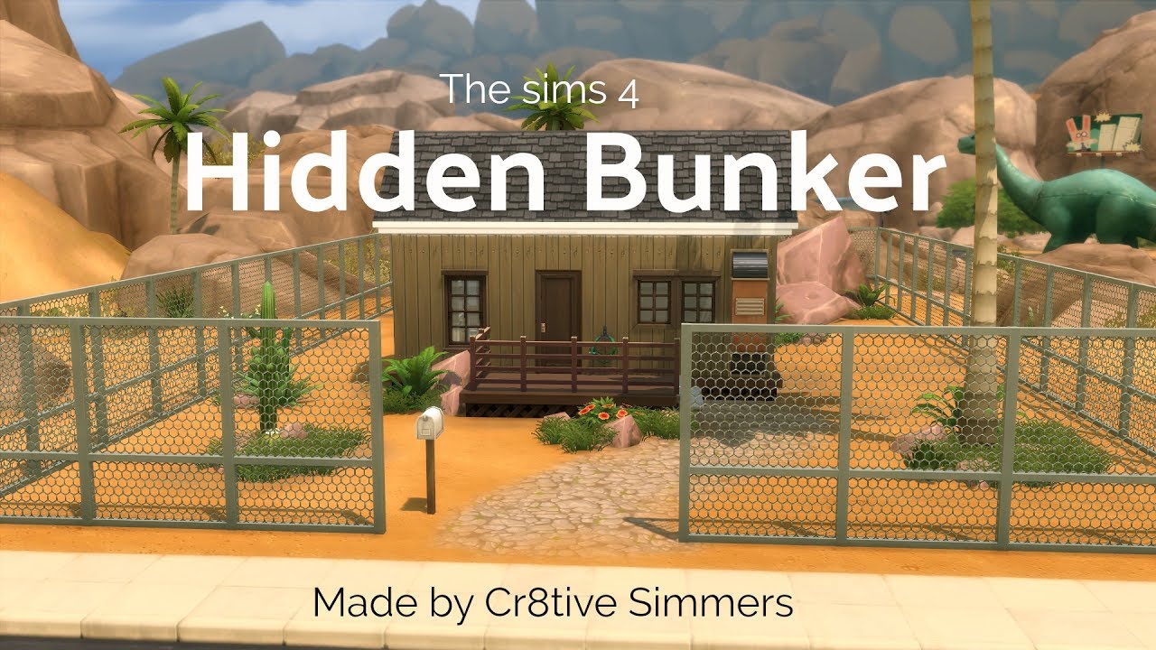 The sims 4 house build - Hidden Bunker - YouTube