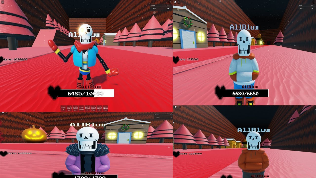 All Papyrus Characters [Undertale Final Multiverse DX] [Roblox] - YouTube
