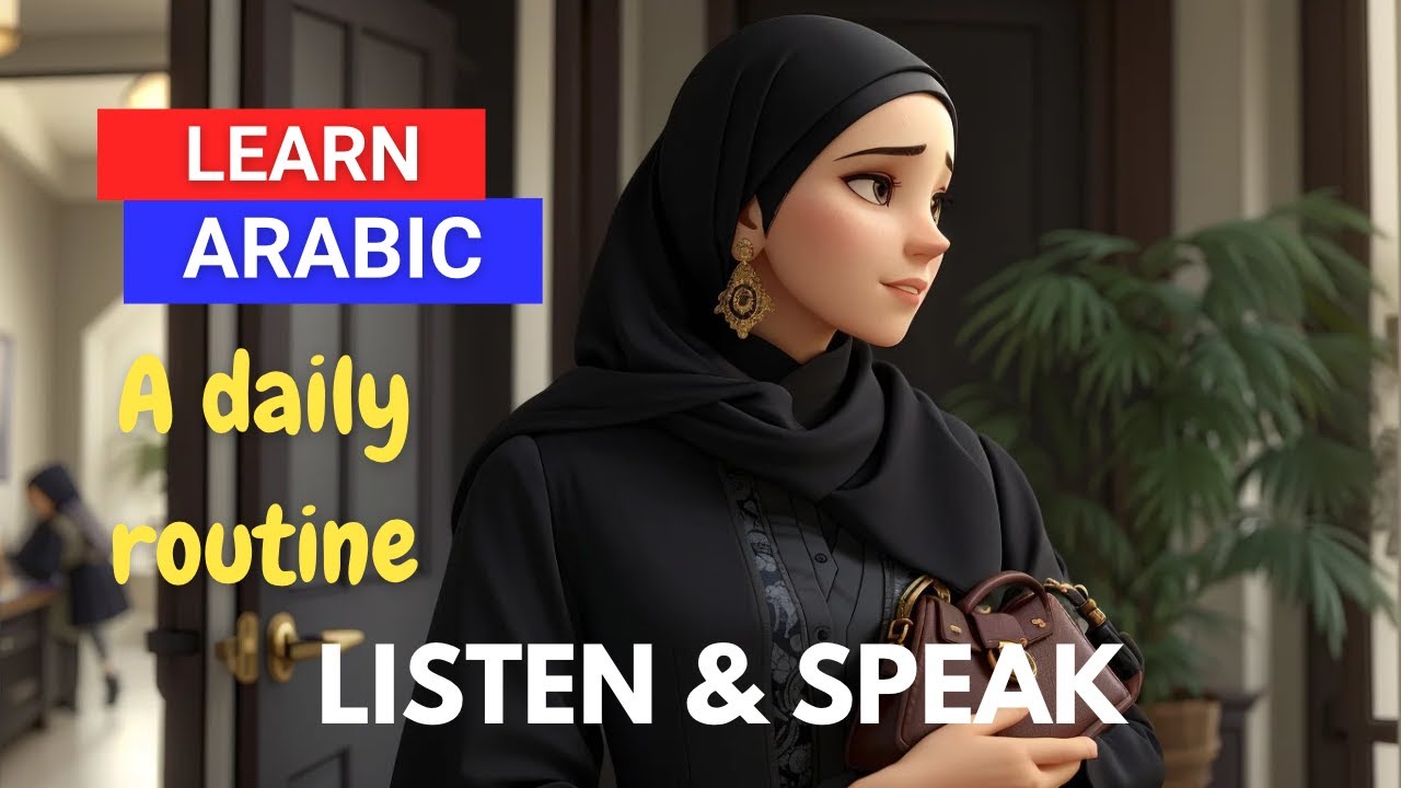 Learn Arabic through stories | A Daily routine| Arabic Listening skills ...