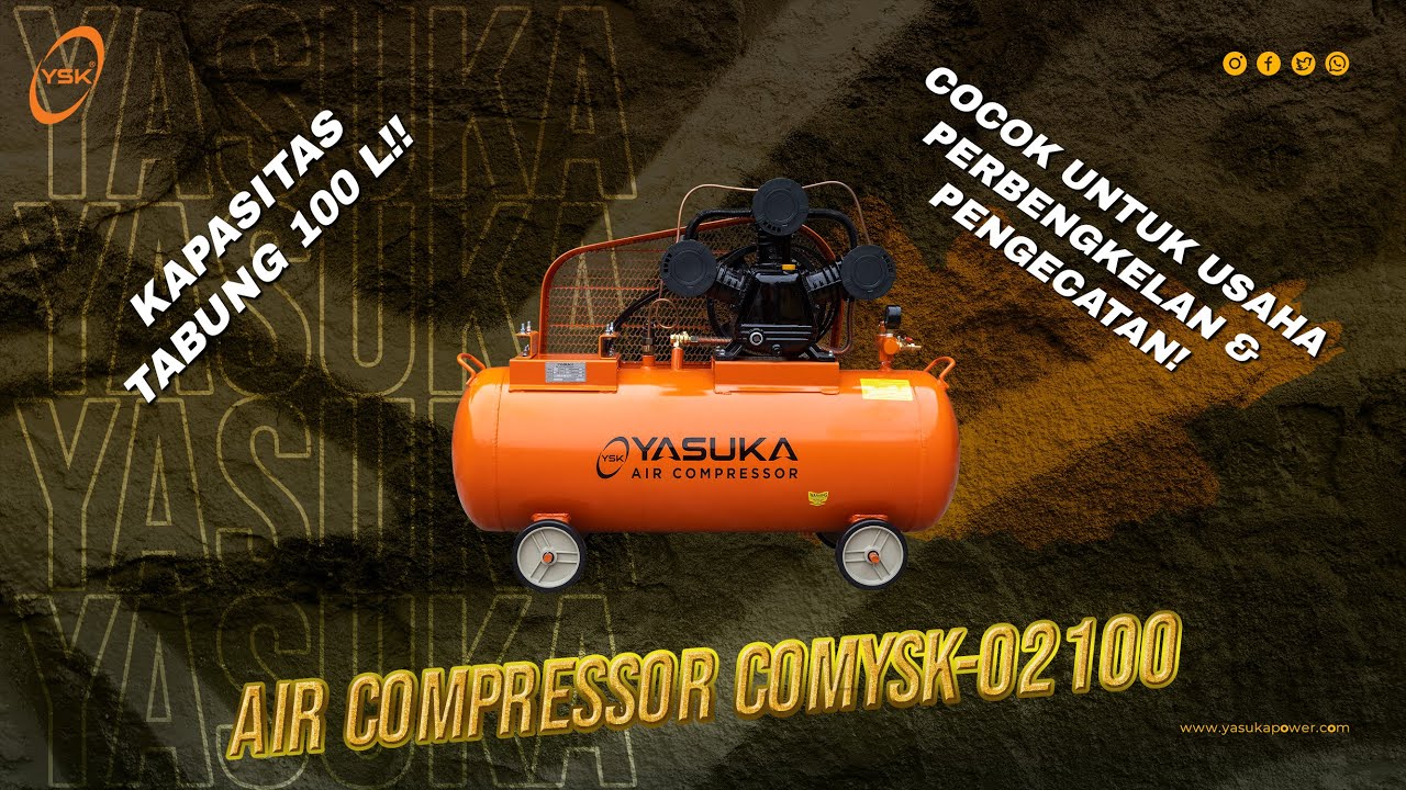 AIR COMPRESSOR COMYSK-02100 | Air Compressor dengan Kapasitas Tabung ...