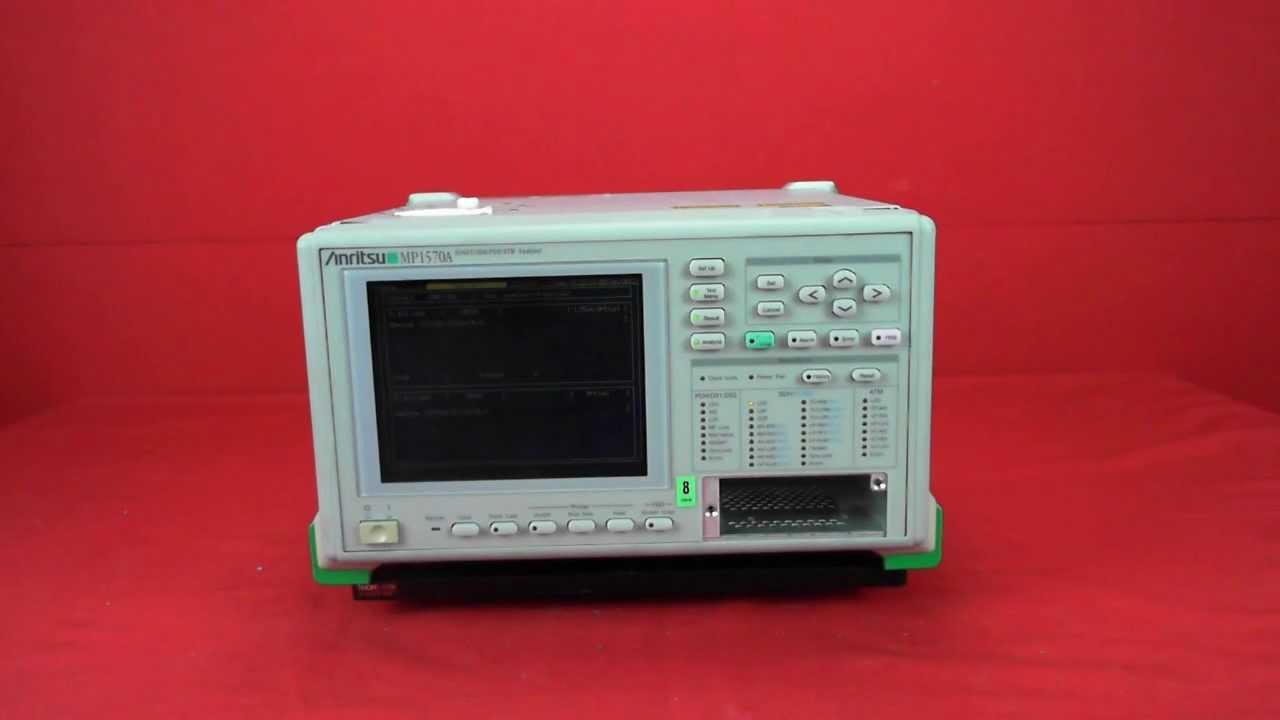 Anritsu MP1570A SONET/SDH/PDH/ATM Analyzer, For Sale - YouTube