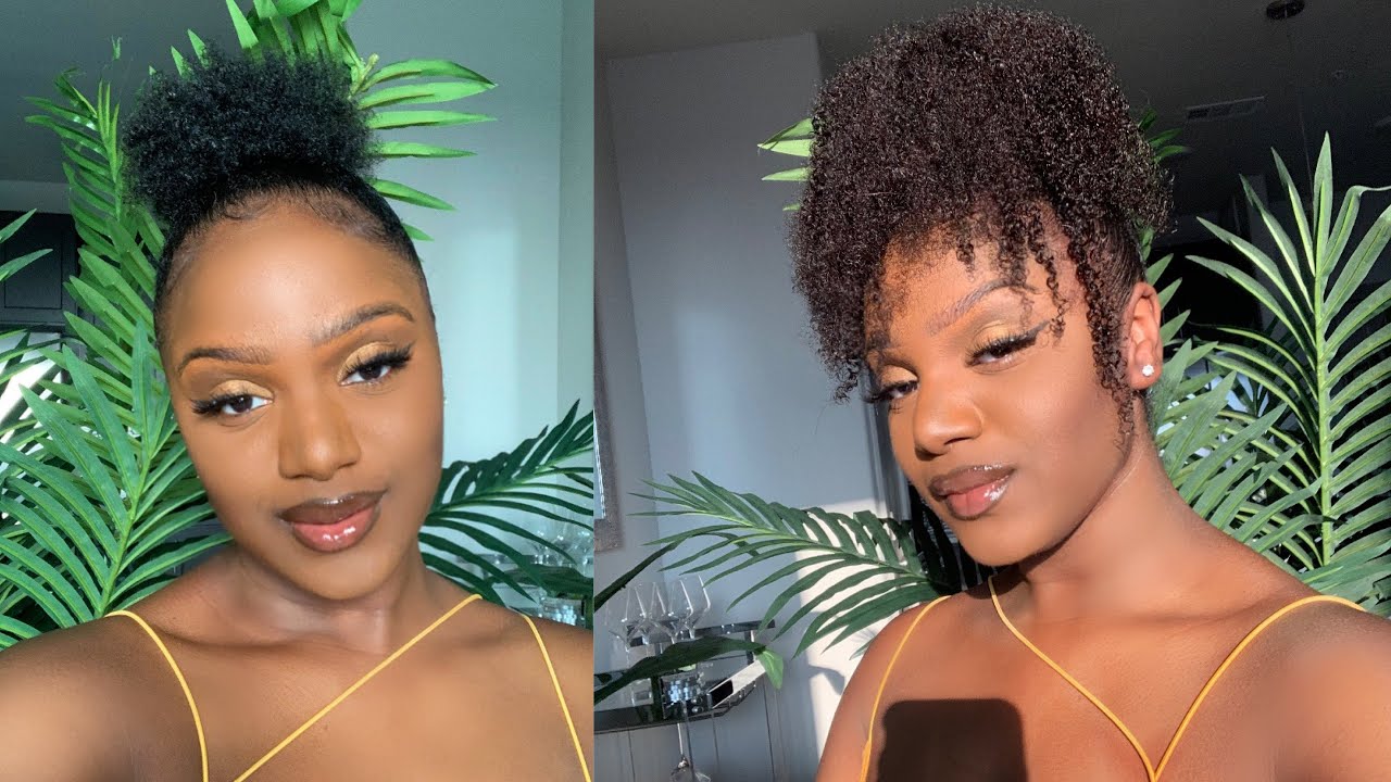 HOW TO | THE EASIEST PINEAPPLE UPDO ON KINKY NATURAL HAIR (all hair ...